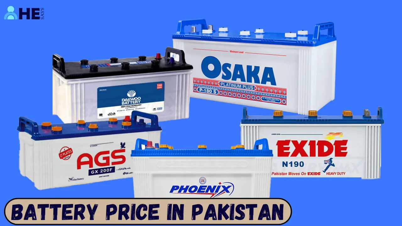 Battery Price in Pakistan 2025 Today | Updated Rate List